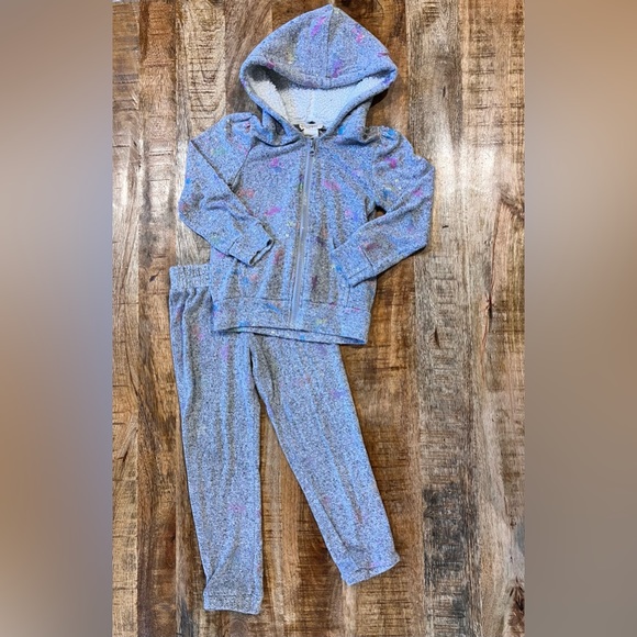 Emma & Elsa | Matching Sets | Emma Elsa Lined Unicorn Sparkle Hoodie ...
